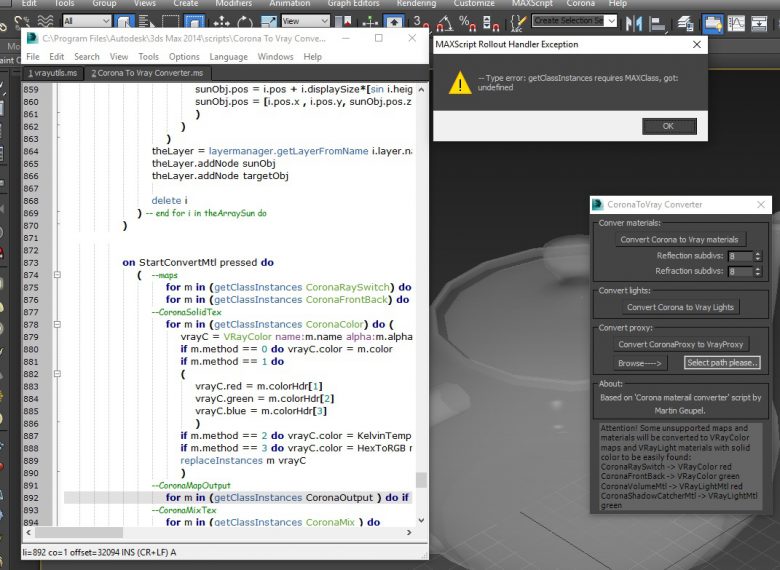 Vray to Corona Converter Script. How to convert corona and vray materials