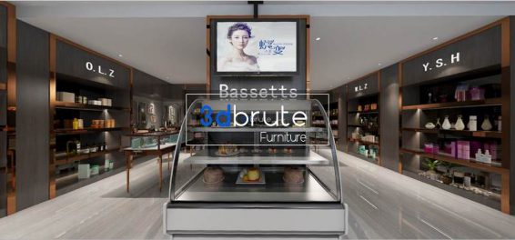 Store shop 3dsmax 3d model Download Free -3dbrute