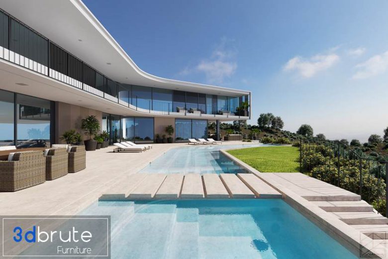 3D MAX VILLA 3d model Buy Download 3dbrute