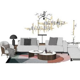 Sofa set Sketchup 3d model Sketchup Download Free 3dbrute