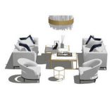 Sofa set Sketchup 3d model Sketchup Download Free 3dbrute