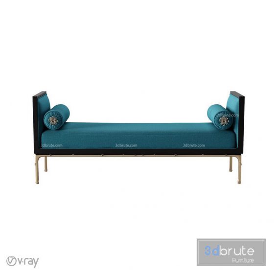 ANGLE Bench By TRNK 3d model Buy Download 3dbrute