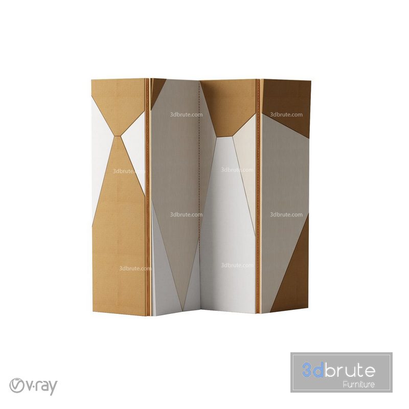 Folding screen 916 3d model Download Free 3dbrute