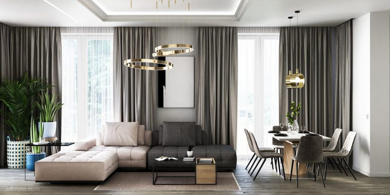 Foreign simple sense of nature modern residential design idea 3dbrute