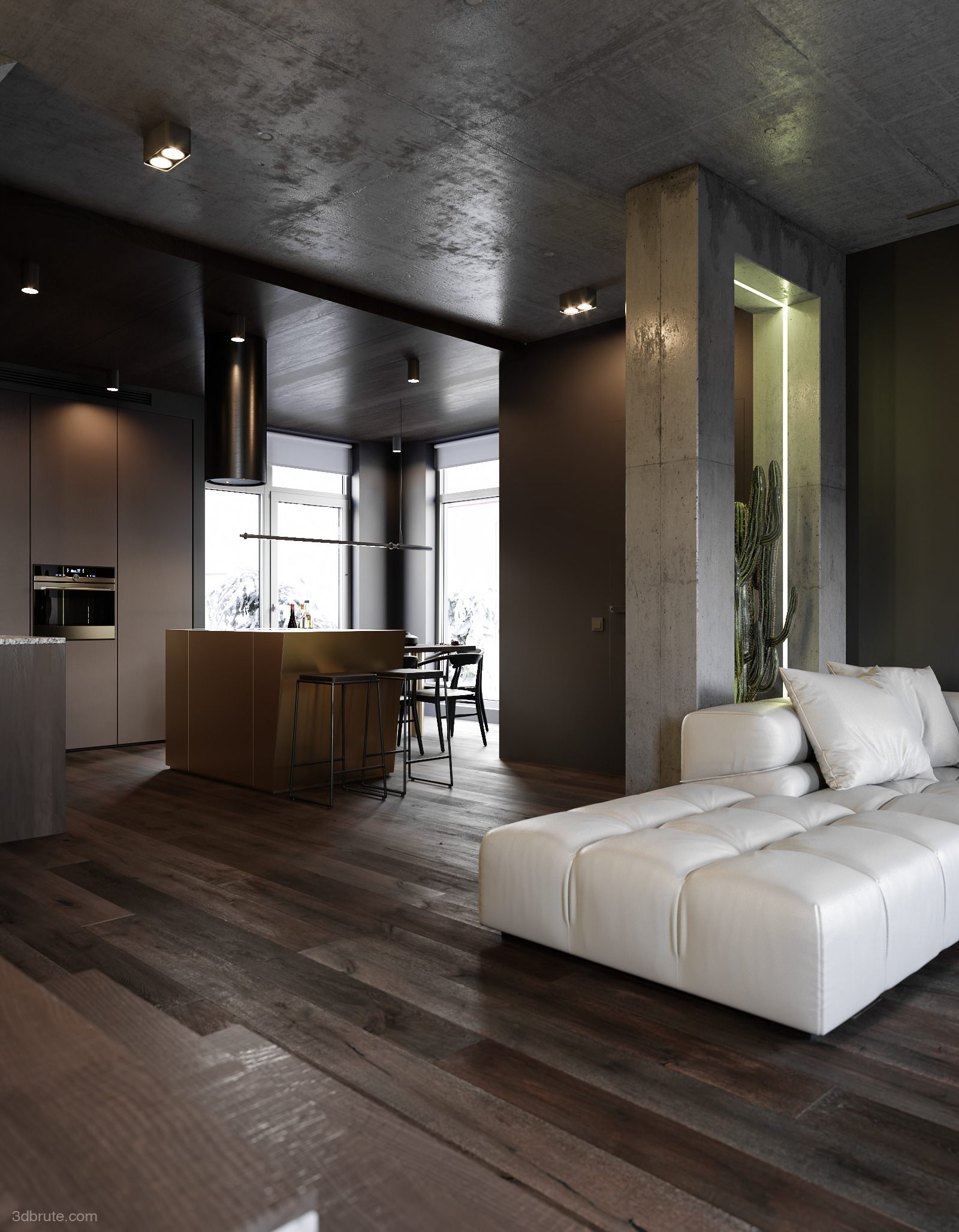 High-end ash meets modern homes-full of textured life idea 3dbrute