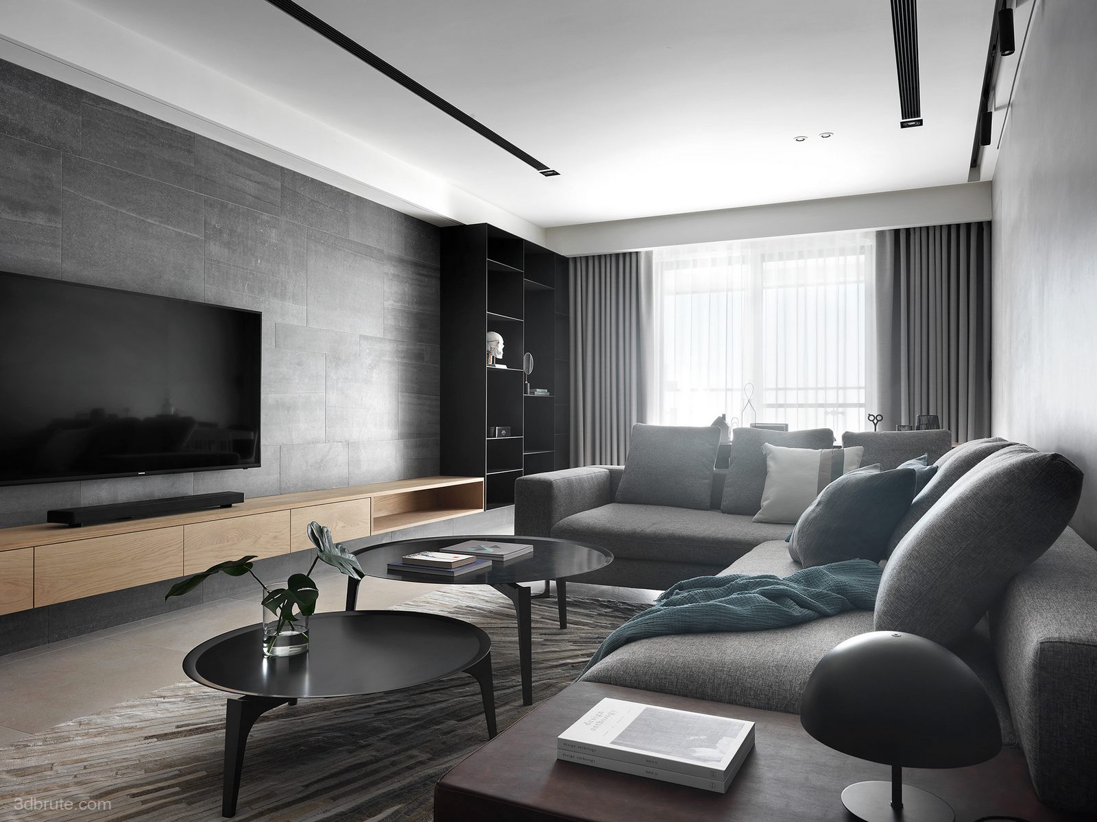 Modern living in high gray extraordinary life idea 3dbrute