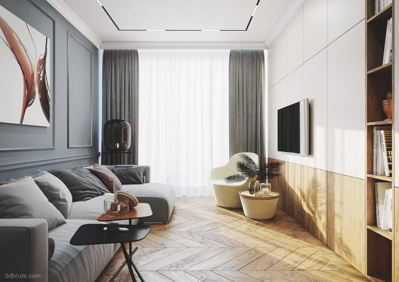 Tasteless style design-Nordic minimalist residence idea 3dbrute