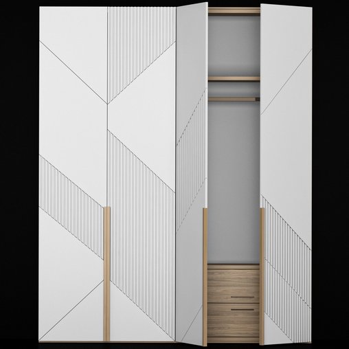 Wardrobe Furniture 010 3d model Buy Download 3dbrute