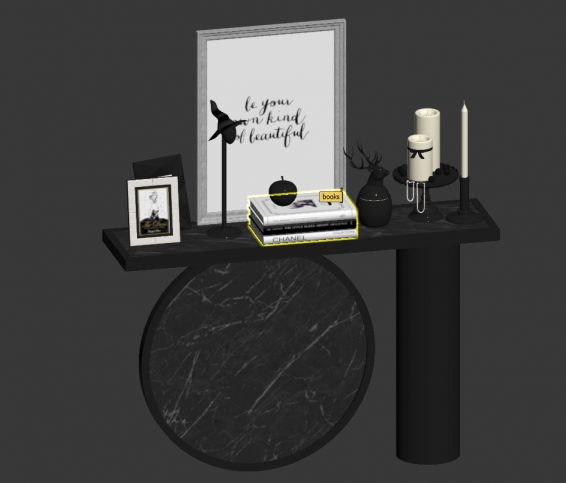 console table 3d model Buy Download 3dbrute