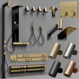 Gessi 316 collection bathroom faucet set (CESELLO-MECCANICA-INTRECCIO ...