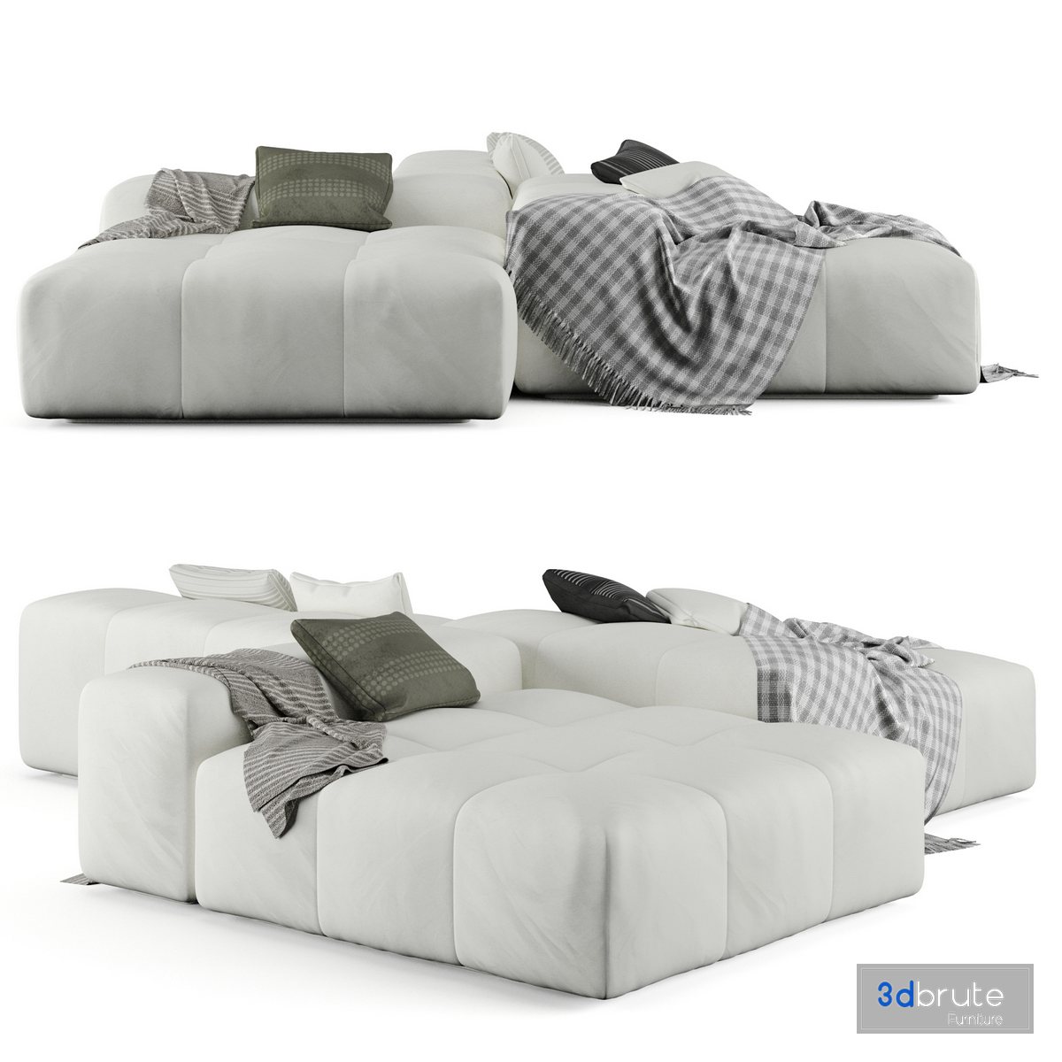 Pixel modular sofa by Saba Vol-2 - 3dbrute : 3dmodel furniture and decor