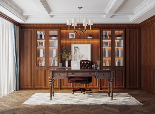 American study - 3dbrute : 3dmodel furniture and decor