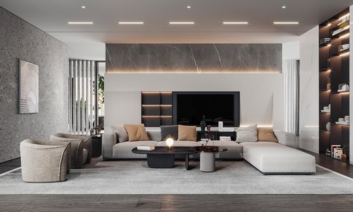 Living Room 135 - 3dbrute : 3dmodel furniture and decor