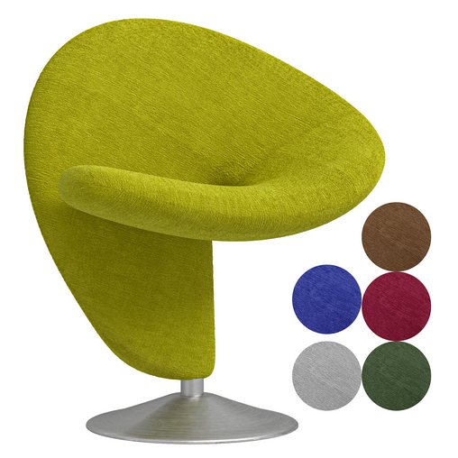 Curl Wool Blend Swivel Accent Chair - 3dbrute : 3dmodel furniture and decor