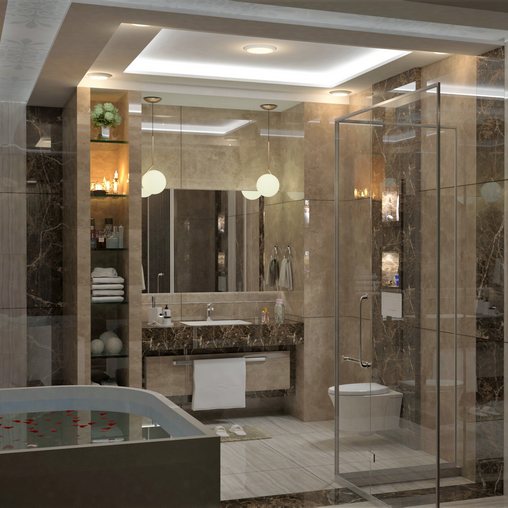 master bathroom 3d model Buy Download 3dbrute