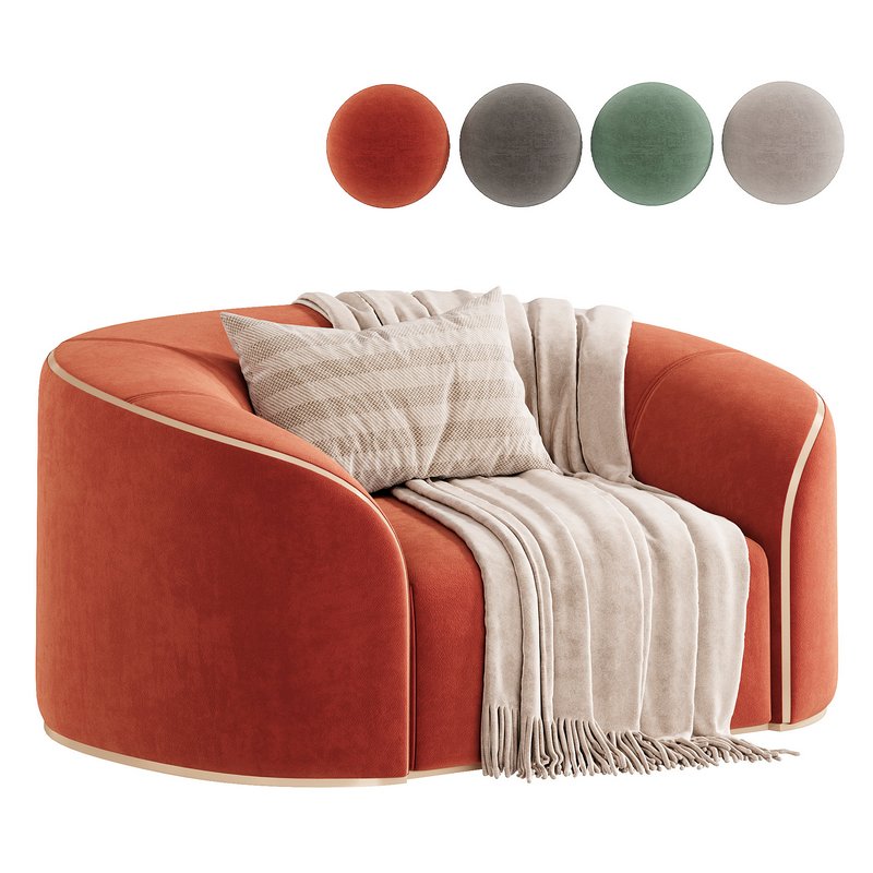 Manic Armchair 3d model Buy Download 3dbrute