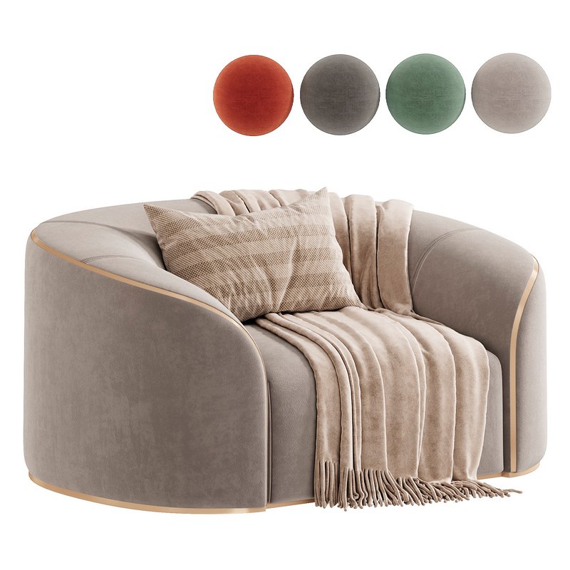 Manic Armchair 3d model Buy Download 3dbrute