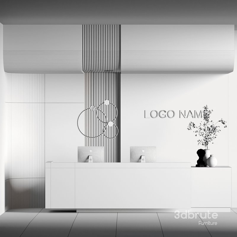 Reception Design 17 3d model Buy Download 3dbrute