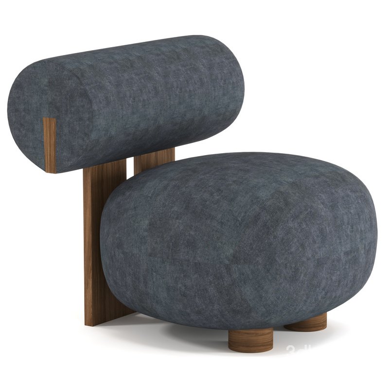 Hippo Lounge Chair 3d model Buy Download 3dbrute