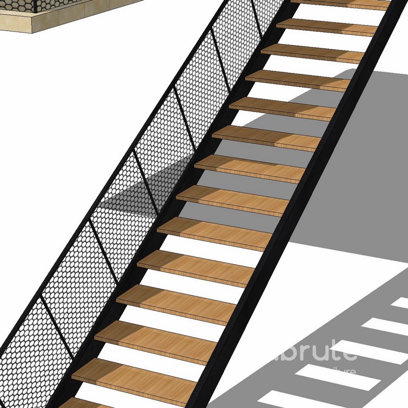 Staircase 3d model Buy Download 3dbrute