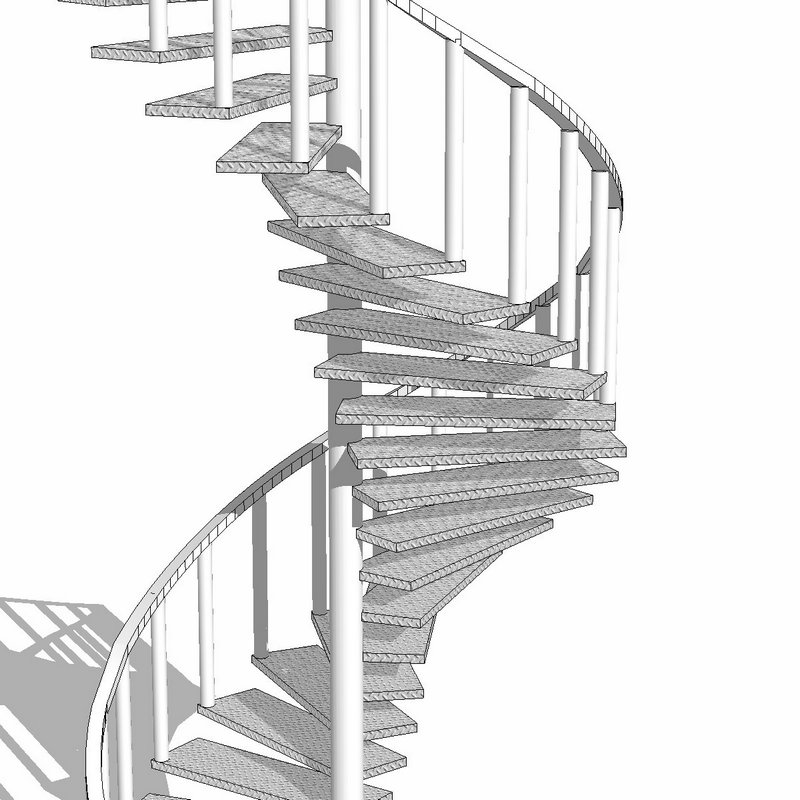 Staircase 3d model Buy Download 3dbrute