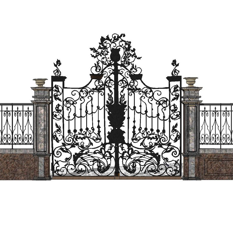 Gate 3d model Buy Download 3dbrute