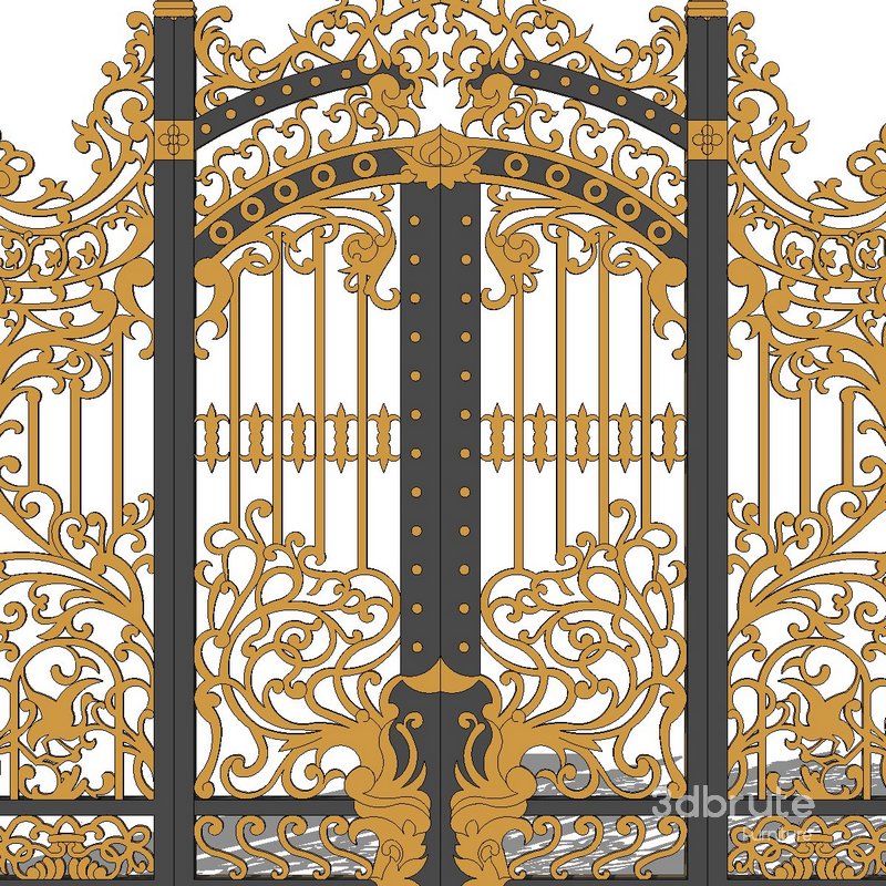 Gate 3d model Buy Download 3dbrute