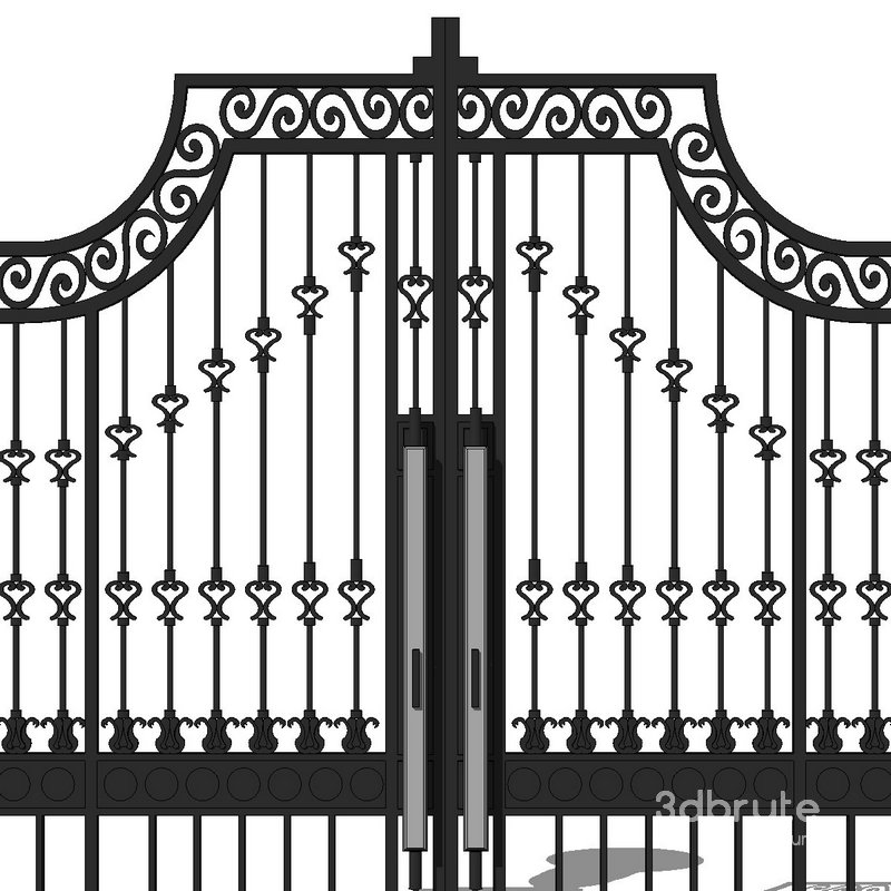 Gate 3d model Buy Download 3dbrute