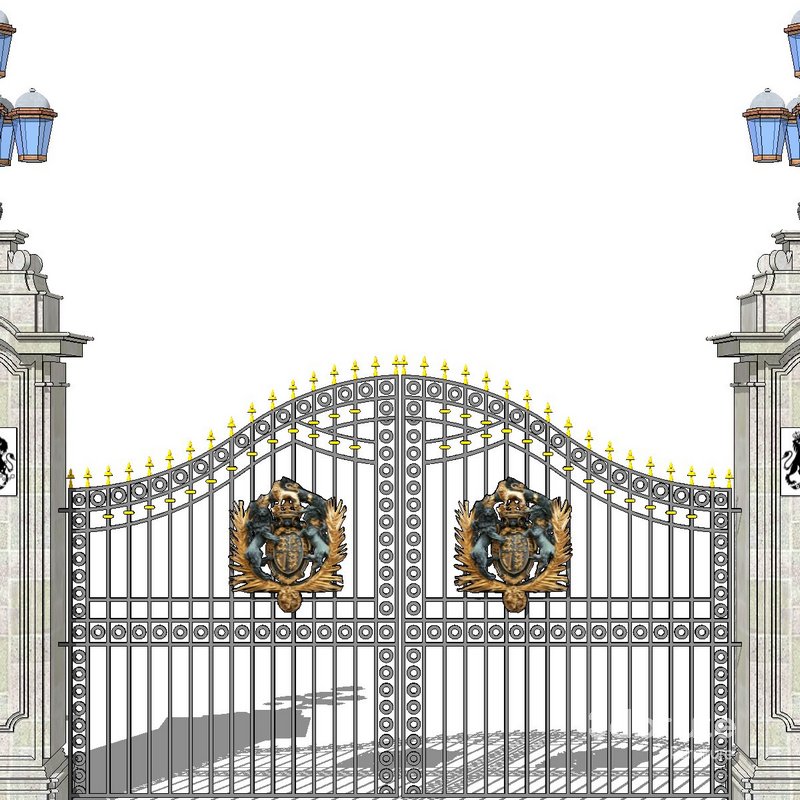Gate 3d model Buy Download 3dbrute