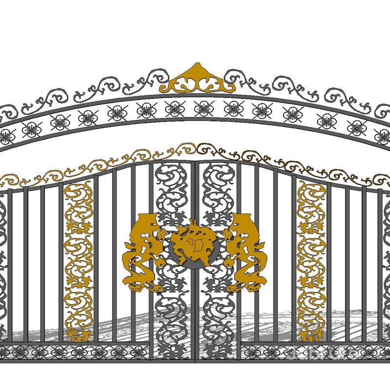 Gate 3d model Buy Download 3dbrute