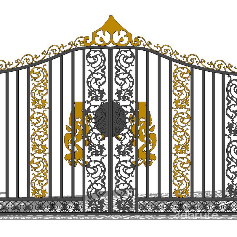 Gate 3d model Buy Download 3dbrute