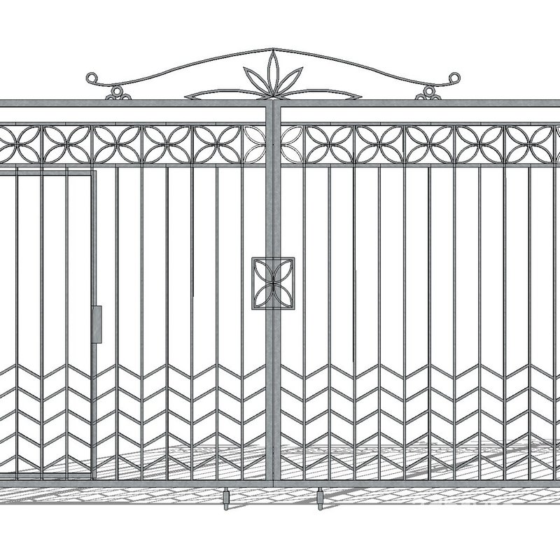 Gate 3d model Buy Download 3dbrute