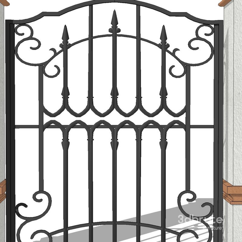 Gate 3d model Buy Download 3dbrute