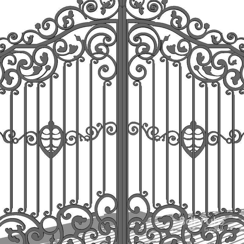 Gate 3d model Buy Download 3dbrute