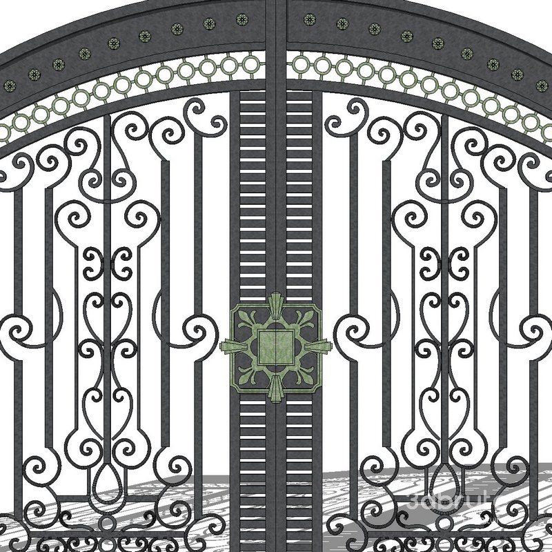 Gate 3d model Buy Download 3dbrute