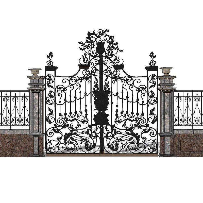 Gate 3d model Buy Download 3dbrute