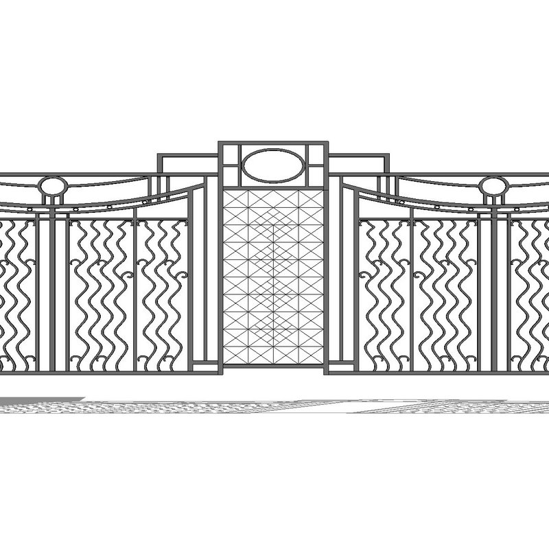 Gate 3d model Buy Download 3dbrute
