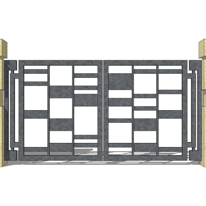 Gate 3d model Buy Download 3dbrute