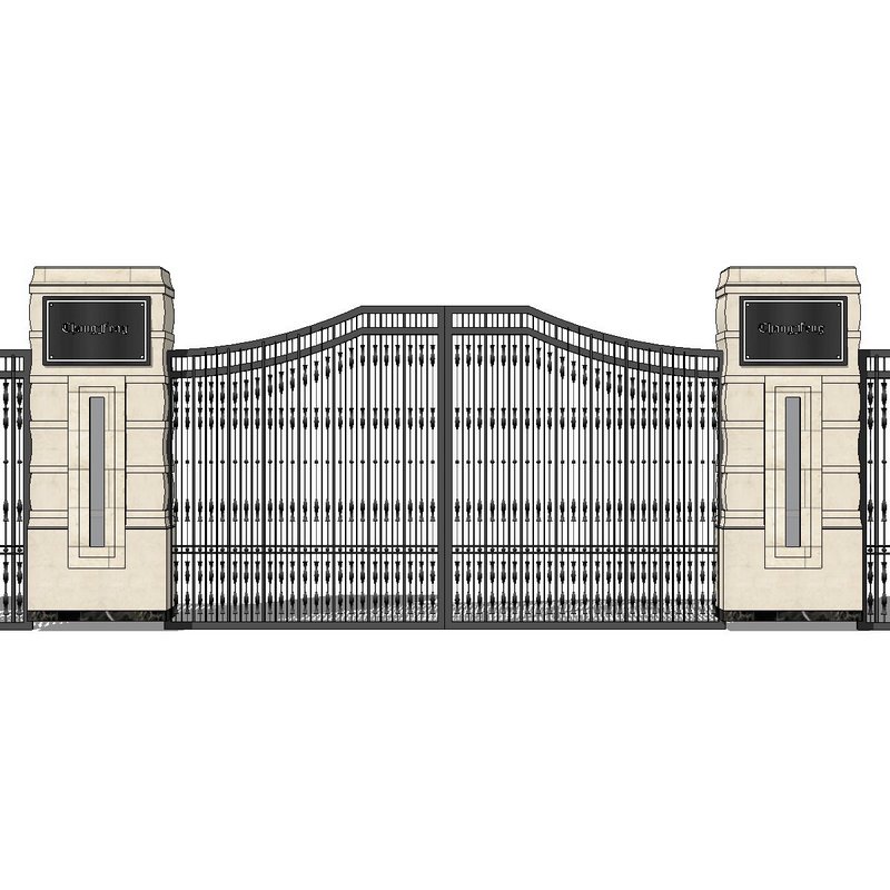 Gate 3d model Buy Download 3dbrute