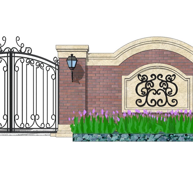 Gate 3d model Buy Download 3dbrute