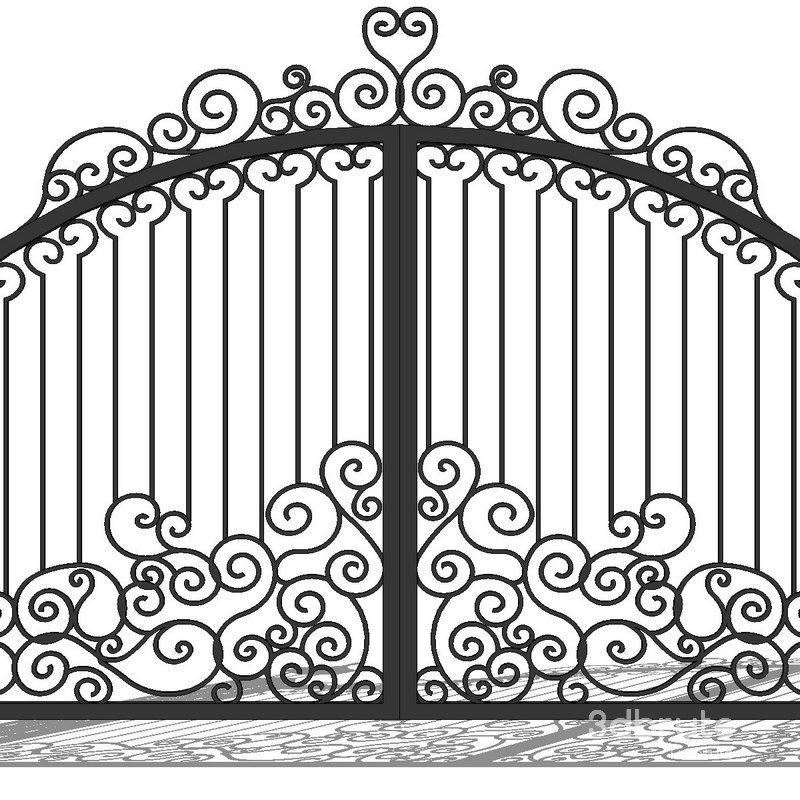 Gate 3d model Buy Download 3dbrute