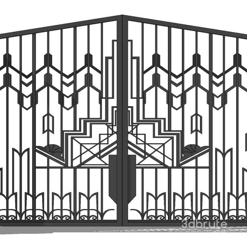 Gate 3d model Buy Download 3dbrute