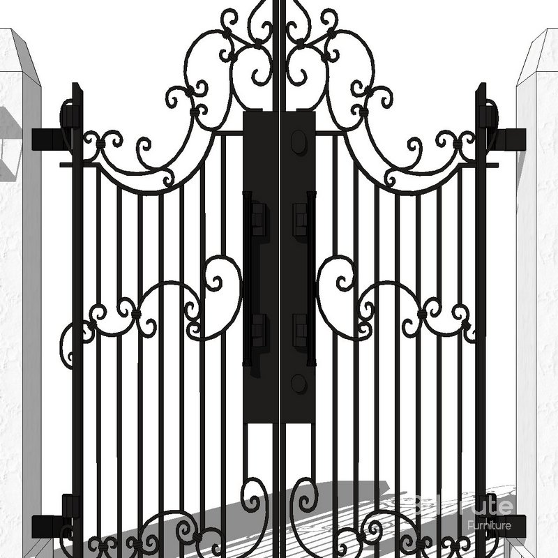 Gate 3d model Buy Download 3dbrute