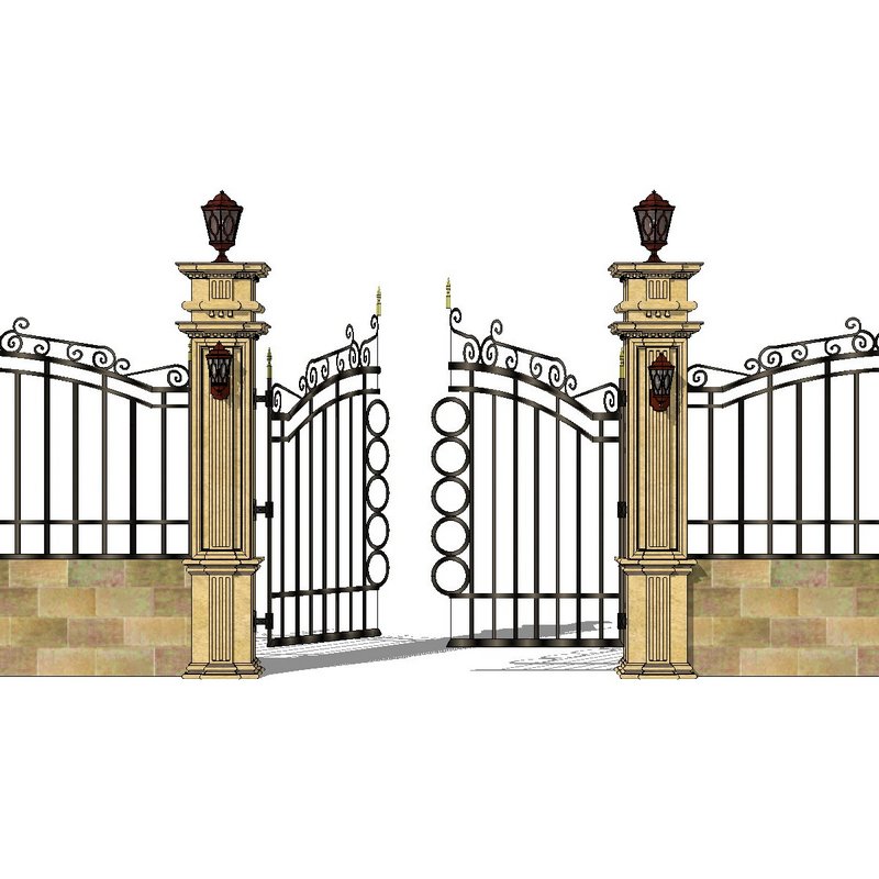 Gate 3d model Buy Download 3dbrute