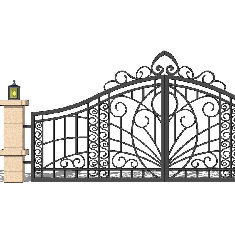 Gate 3d model Buy Download 3dbrute