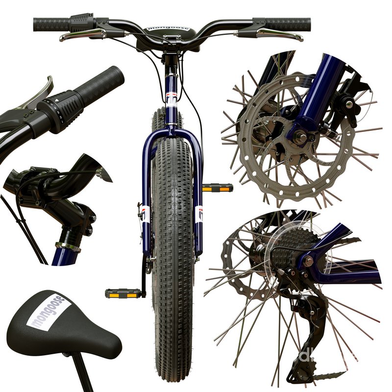 Mongoose Dolomite bicycle 3d model Buy Download 3dbrute