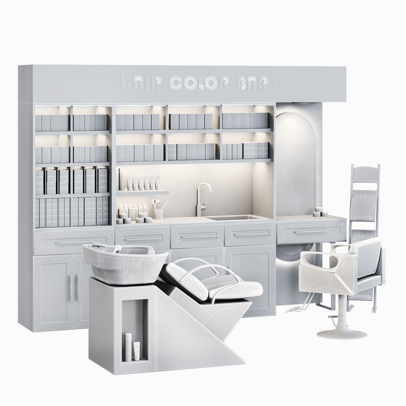 Hair Color Bar- Hair dye 3d model Buy Download 3dbrute