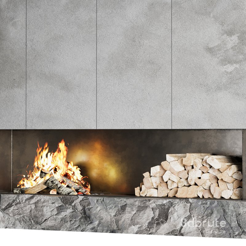 Fire place 20 3d model Buy Download 3dbrute