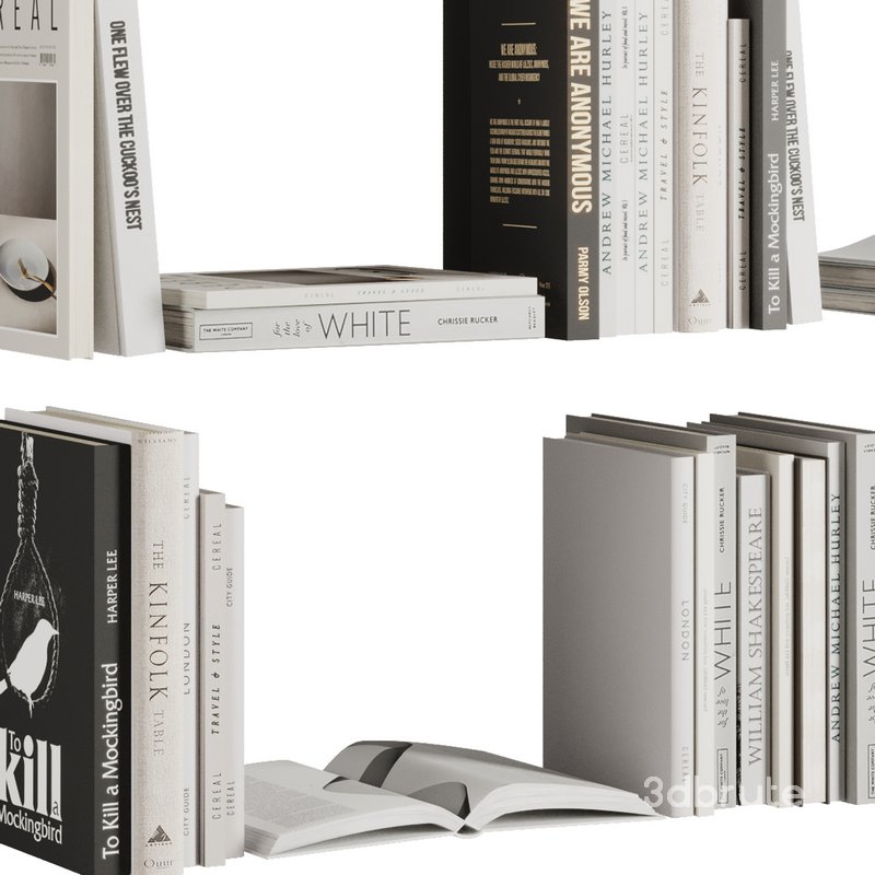 Set of Books V1 3d model Buy Download 3dbrute