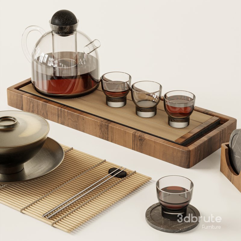 Tableware 3d model Buy Download 3dbrute